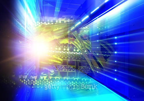 collage information technology in data center, binary matrix code 이미지 ...