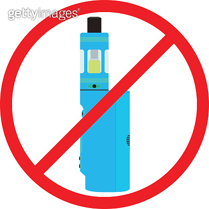 Colorful no vaping sign. Prohibition sign. No smoking area (626513964 ...