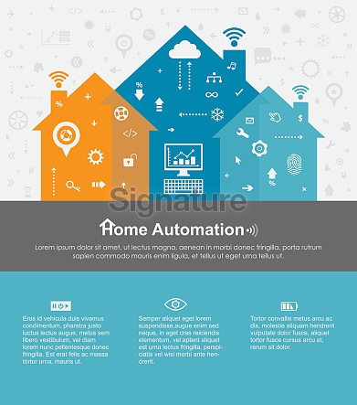 Home Automation Template With Copy Space Text (522147308) - 게티이미지뱅크