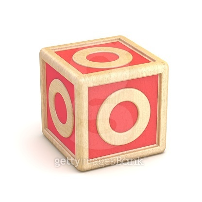 Letter O wooden alphabet blocks font rotated. 3D (622186710) 일러스트, 무료 ...