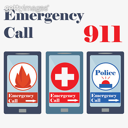 911, Emergency call sign, Plus Sign, Red Cross, police (540236662) - 게티 ...