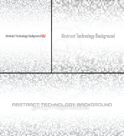Gray Technology Pixel Backgrounds, A4, horizontal, vertical, square ...
