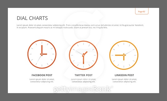 Three Dial Charts Template (518209622) - 게티이미지뱅크