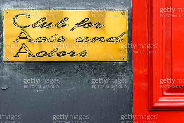 Club for Acts and Actors sign 이미지 (598937516) - 게티이미지뱅크