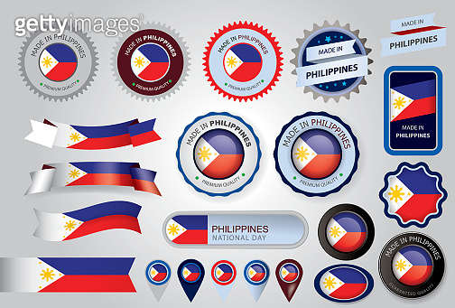 Made in Philippines Seal, Philippines Flag (Vector Art) 이미지 (596803322 ...