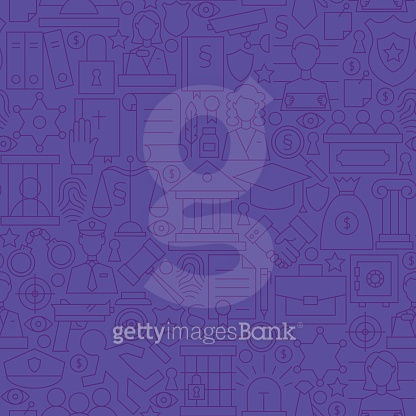 Thin Purple Attorney Lawyer and Justice Line Seamless Pattern 이미지 ...