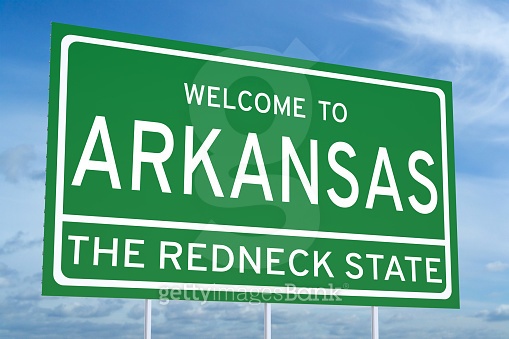 Welcome to Arkansas state road sign 이미지 (531317940) - 게티이미지뱅크