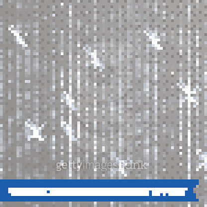 Luxury silver threads, sparkling particles, glitter tinsel rain drops ...