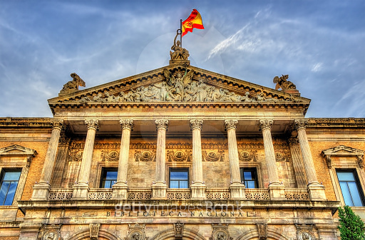 Biblioteca Nacional de Espana, the largest public library in Spain ...
