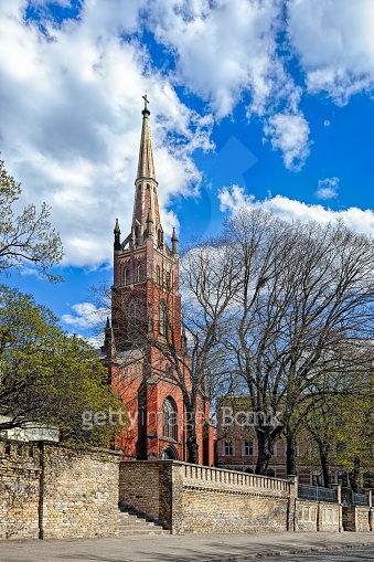 Saint Saviour's Anglican Church, Riga, Latvia 이미지 (531260440) - 게티이미지뱅크