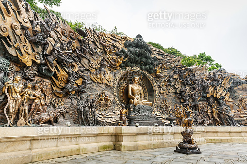 The famous Lingshan Buddha statue beautiful scenes,in Wuxi,China 이미지 ...