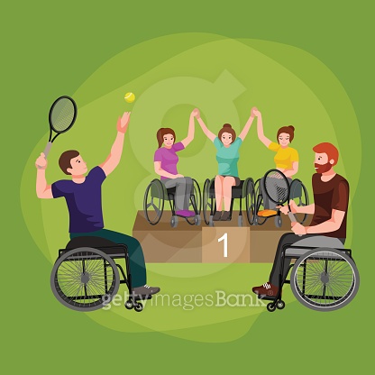 Disable Handicap Sport Games Stick Figure Pictogram Icons (583849308 ...