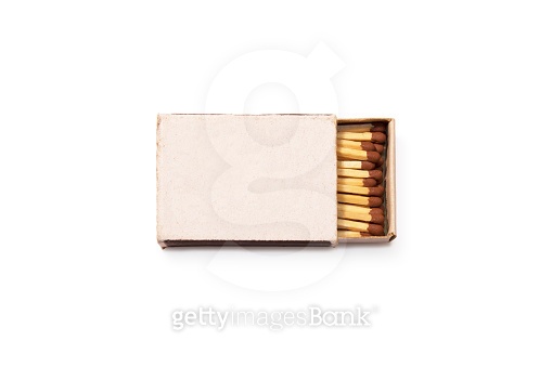 Blank matches box mock up isolated. Empty paper match packaging ...