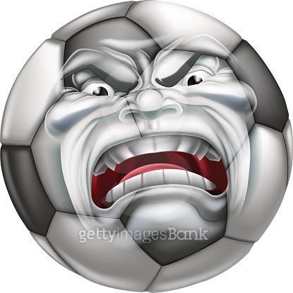 Angry Soccer Football Ball Sports Cartoon Mascot (539441554) 일러스트, 무료 ...
