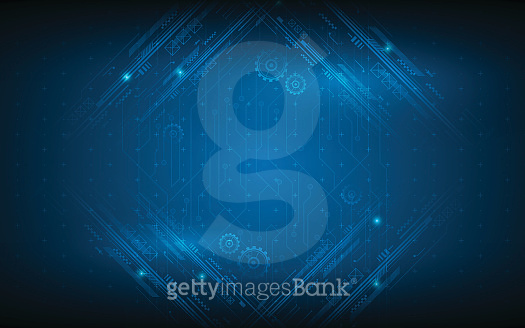 abstract digital technology frame innovation circuit pattern design ...