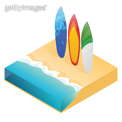 Isometric modern colorful surfboard (594927956) 일러스트, 무료 일러스트 - 게티이미지뱅크