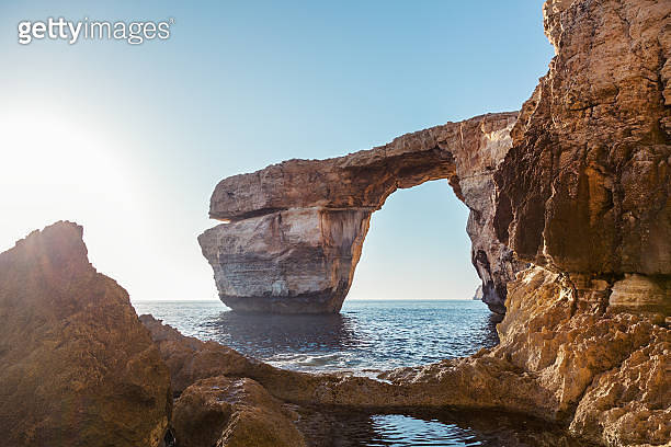 Azure window in sunset, Malta (628517562) - 게티이미지뱅크