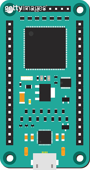 DIY electronic green mini high end board with a microcontroller ...