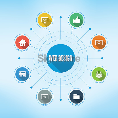 Web Design keywords with icons 이미지 (628748460) - 게티이미지뱅크