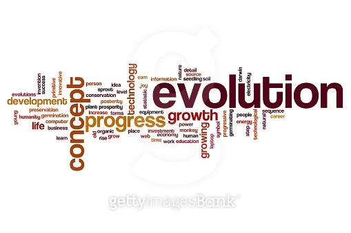Evolution word cloud concept (510862194) - 게티이미지뱅크