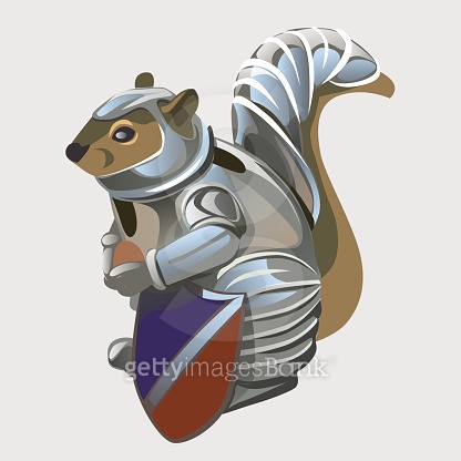 Beaver warrior in knights armor, cartoon animal 이미지 (530195348) - 게티이미지뱅크