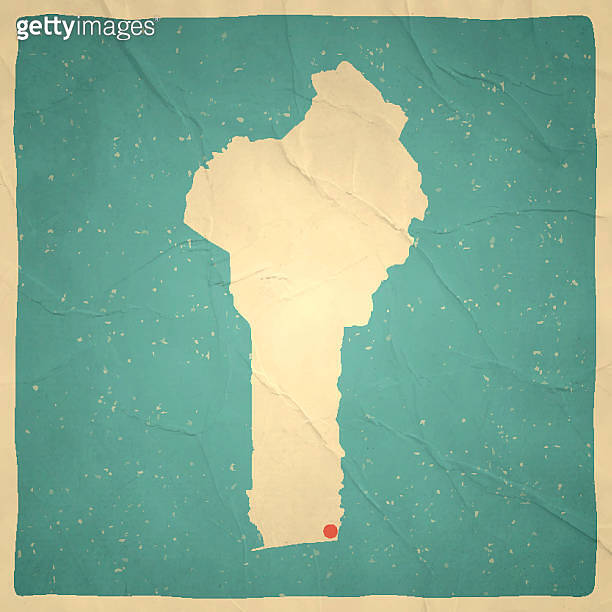 Benin Map on old paper - vintage texture (516601630) 일러스트, 무료 일러스트 - 게티 ...