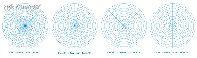 Blank Polar Grid In Degrees vector - protractor - Pie Chart vector ...