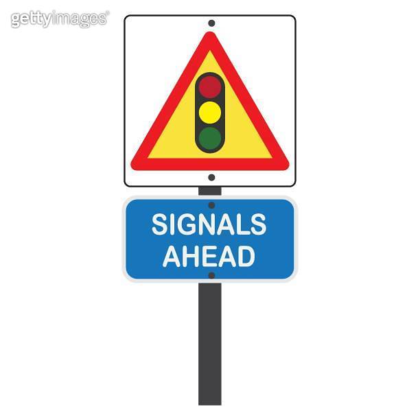 Traffic signal symbol sign. stop ahead signs traffic light ahead ...