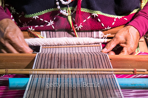 Close up Hand-made weaving of the Karen tribe 이미지 (802459278) - 게티이미지뱅크