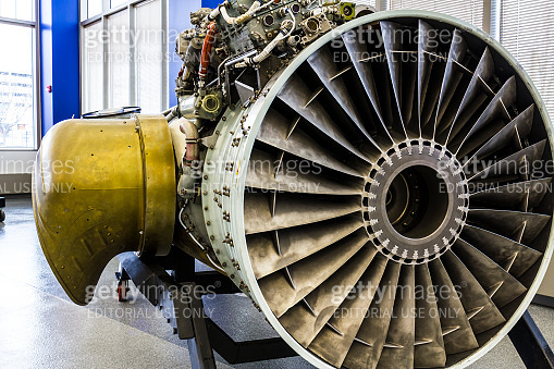 Exterior of a Rolls-Royce F402 Pegasus Jet Engine (a) (639747716) - 게티이미지뱅크