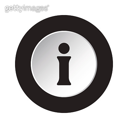 round black and white button - information symbol (816458162) 일러스트, 무료 ...