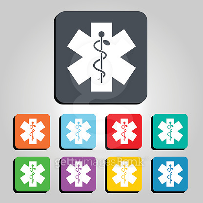 Emergency Medical Symbol Vector Icon Illustration 이미지 (655462196) - 게티이미지뱅크