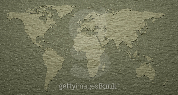 World Map Embossed Details 이미지 (647833944) - 게티이미지뱅크