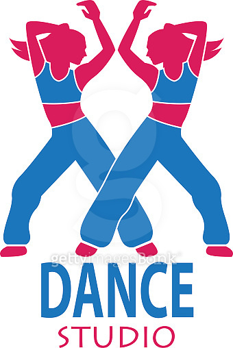 dance icon for dance school, dance studio. vector illustration ...