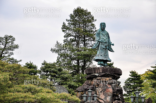 Prince Yamato Takeru in Kenroku Garden in Kanazawa, Japan. (674916178 ...