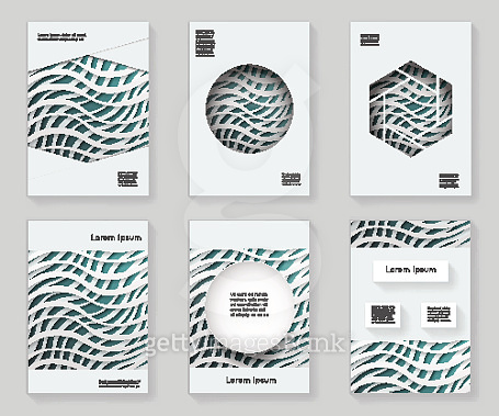 Paper waves 3d over design template colorful abstract design decorative ...