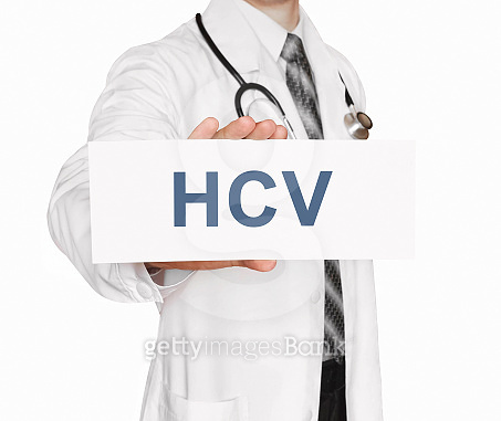 Doctor holding a card with HCV, medical concept 이미지 (808809670) - 게티이미지뱅크