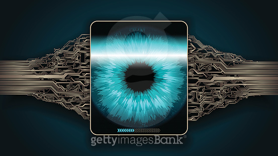 The scanning system of the retina, biometric security devices ...