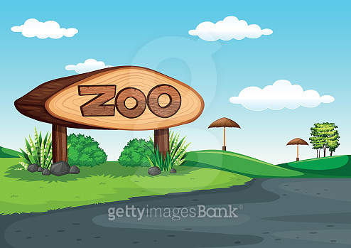 Scene of zoo without animal 이미지 (695881062) - 게티이미지뱅크
