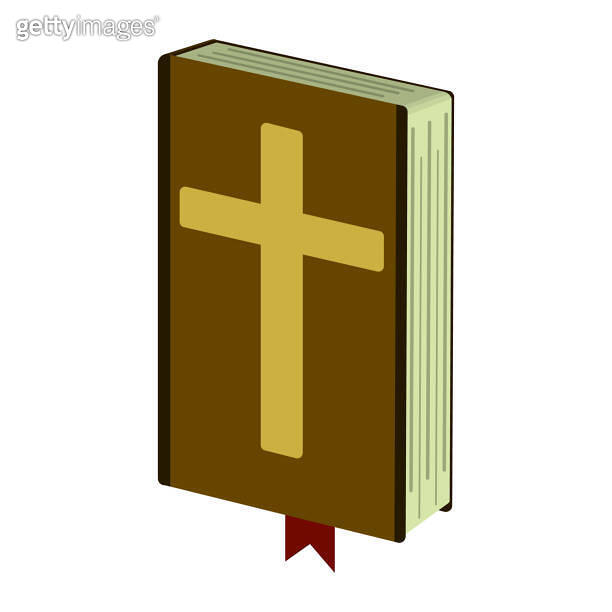 Holy Bible cartoon icon. Isolated vector illustration. 이미지 (858762774 ...