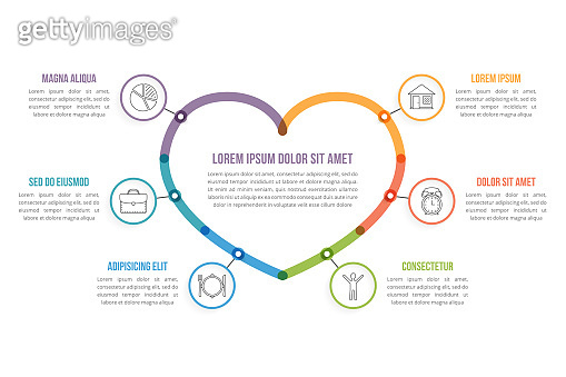 Heart Infographics 이미지 (882346256) - 게티이미지뱅크