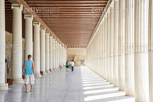 Museum of the Ancient Agora inside Stoa of Attalos, Athens, Greece ...