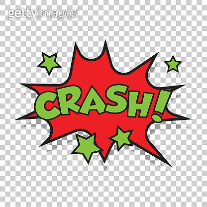 Crash comic sound effects. Sound bubble speech with word and comic ...