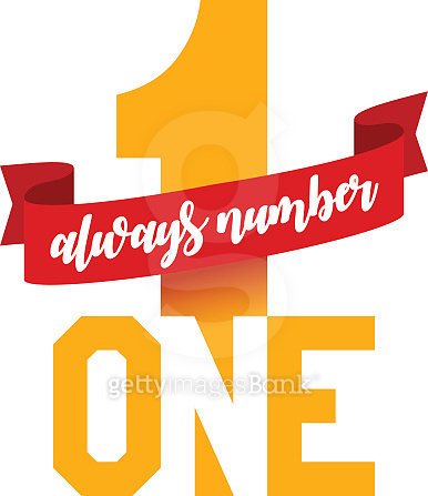 Flat Design Number One First Place Winner ribbons. Always number one ...