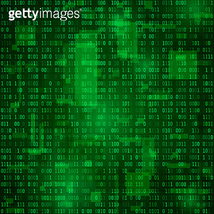 Generation of random binary data. Matrix vector background 이미지 ...
