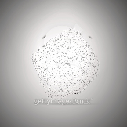 Particle grid 3d structure. Dots pattern with depth. Data sphere 이미지 ...