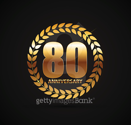Template symbol 80 Years Anniversary Vector Illustration (664821084 ...