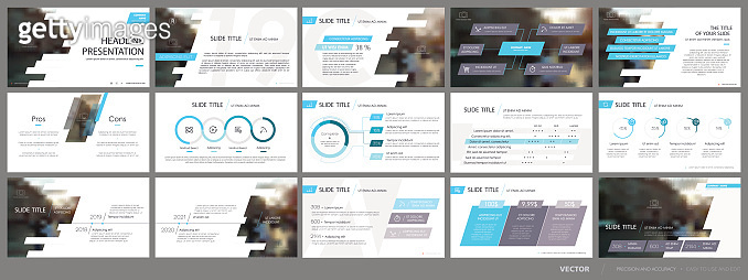 Blue-gray infographics elements for presentation templates. 이미지 ...