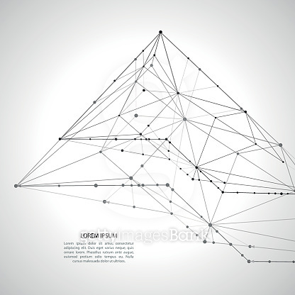 Abstract backgrounds of molecules light gray. Pyramid shape. 이미지 ...