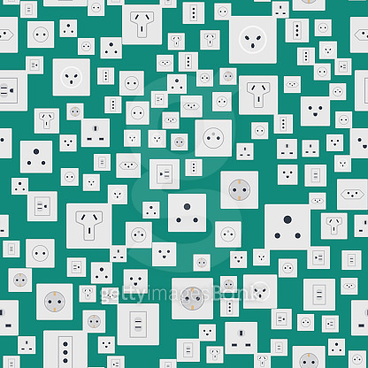 Electric outlet vector illustration energy socket electrical outlets ...